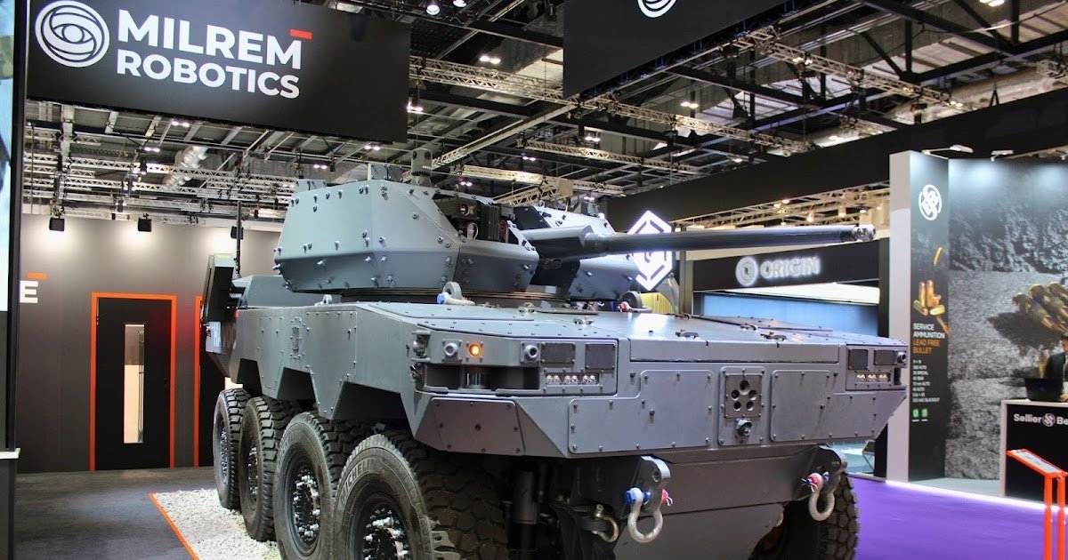 HAVOC Robotic Combat Vehicle Features 30mm Turret and Counter-UAS Missiles