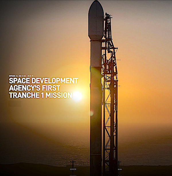 SpaceX Launches SDA Tranche 1 Transport Layer Beta Mission for US DoD