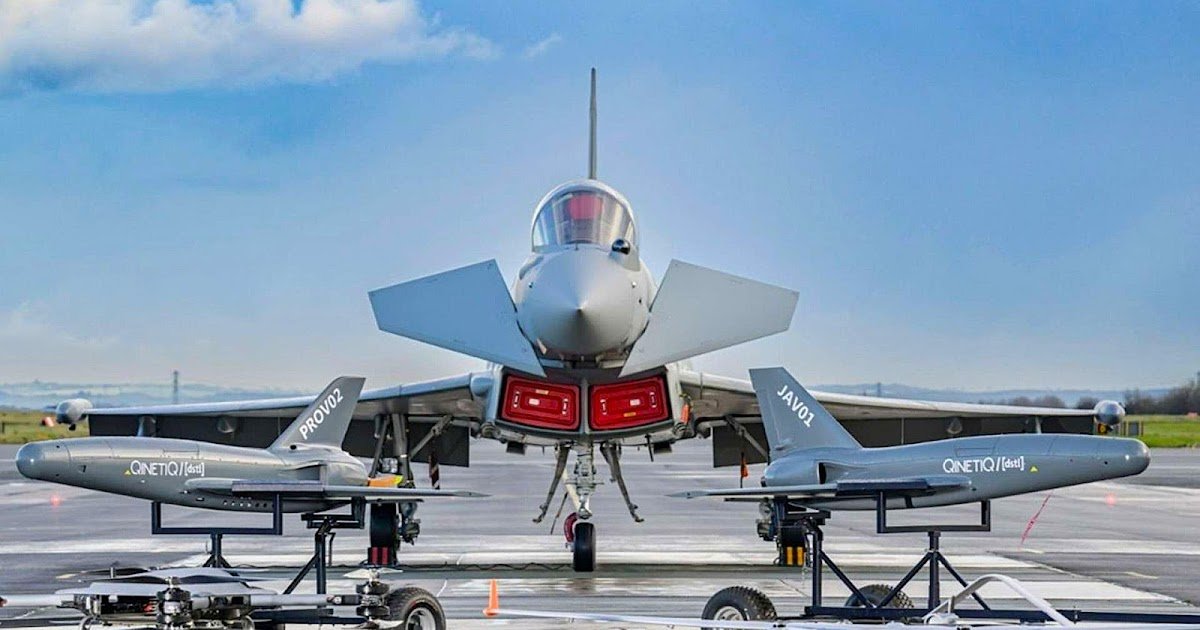 UK Links Eurofighter Typhoon with Drones in Experimental Flight Trials ...